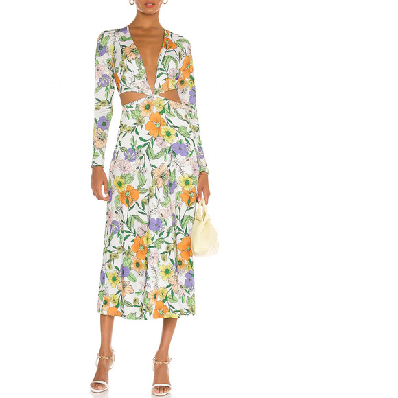 AFRM | Dresses | New Afrm Assi Cutout Dress In Vintage Floral | Poshmark